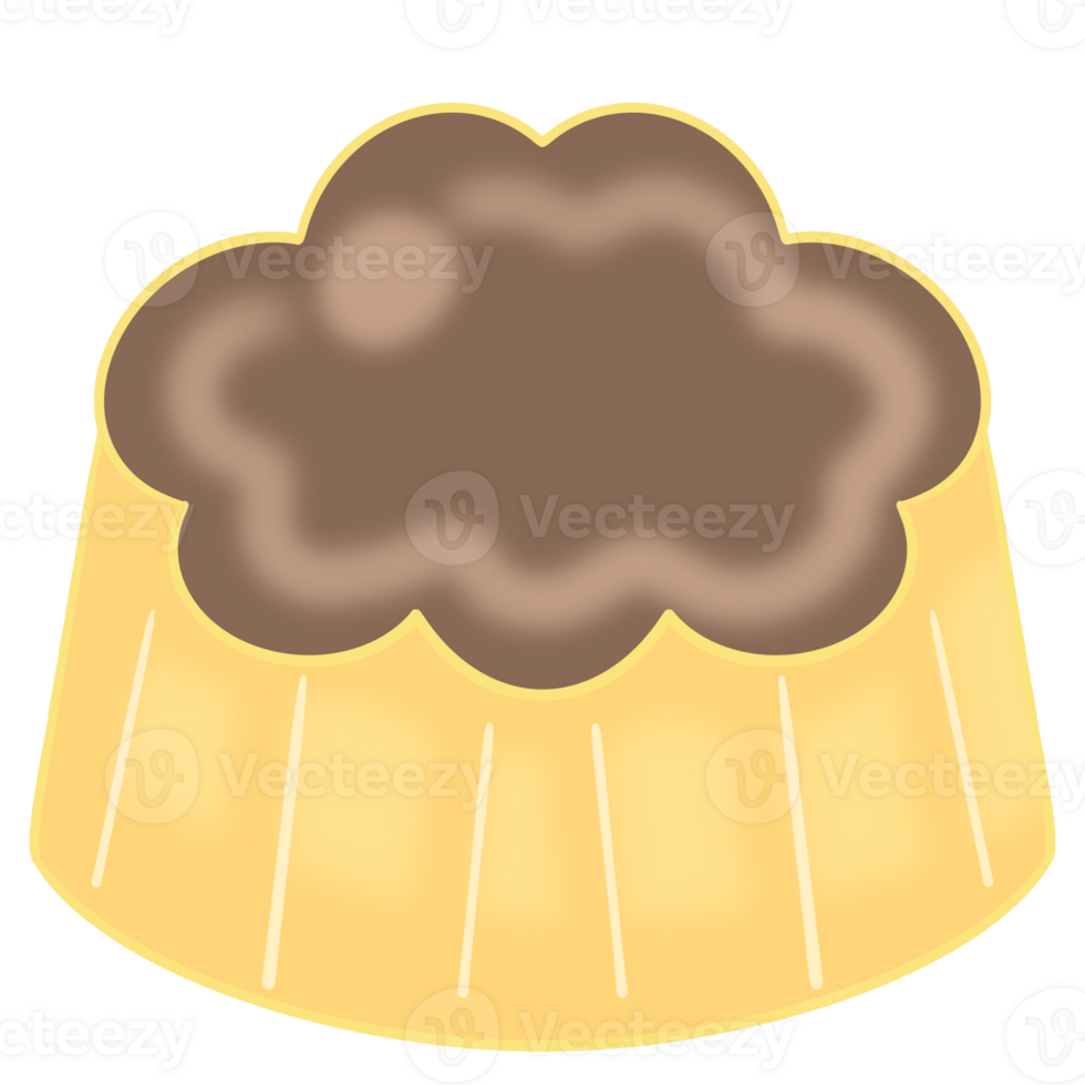 Chocolate Pudding Cartoon Clipart 54066207 Png