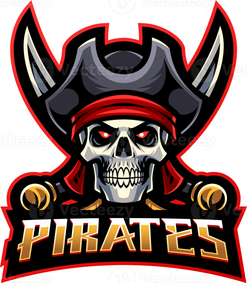 Pirates head esport mascot 54066914 PNG