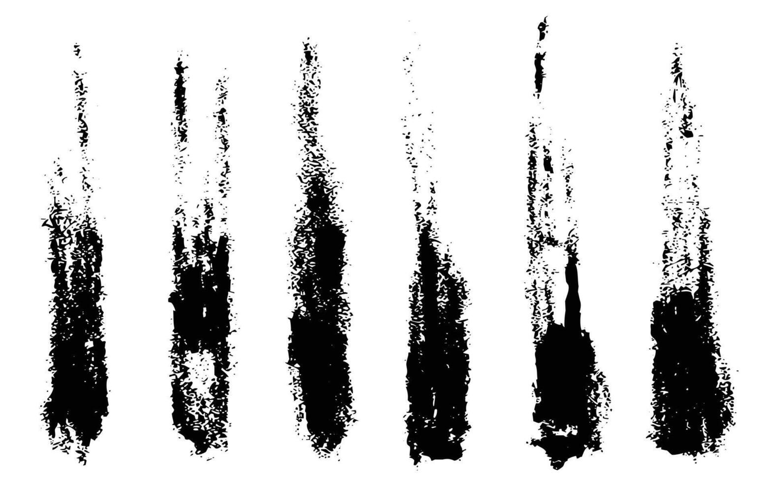 black ink grunge brush strokes set 54068050 Vector Art at Vecteezy