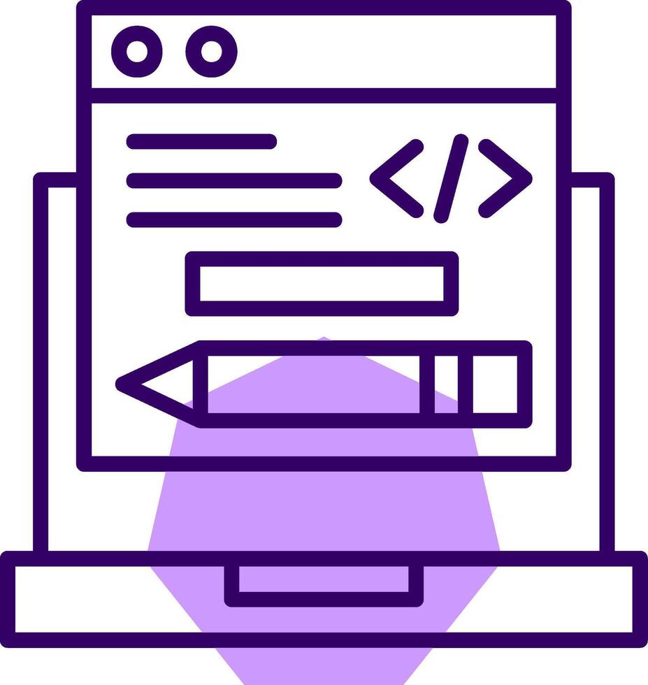 Edit Code Outline Shape Style Icon 54076114 Vector Art At Vecteezy