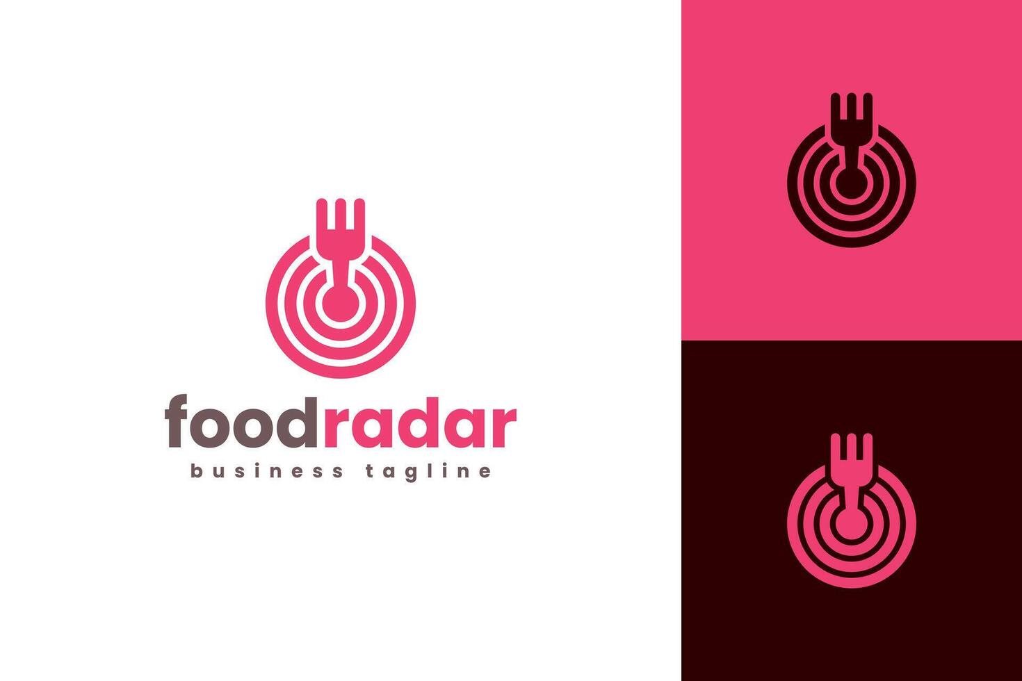 food radar logo design 54082197 Vector Art at Vecteezy