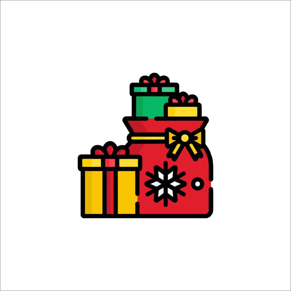 Christmas gift icon illustration 54102401 Vector Art at Vecteezy