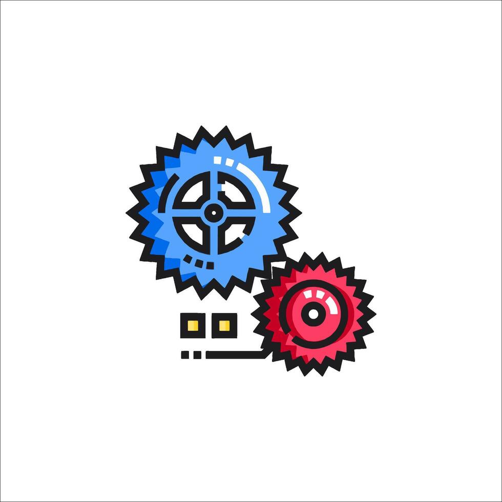 Gears icon illustration 54105389 Vector Art at Vecteezy