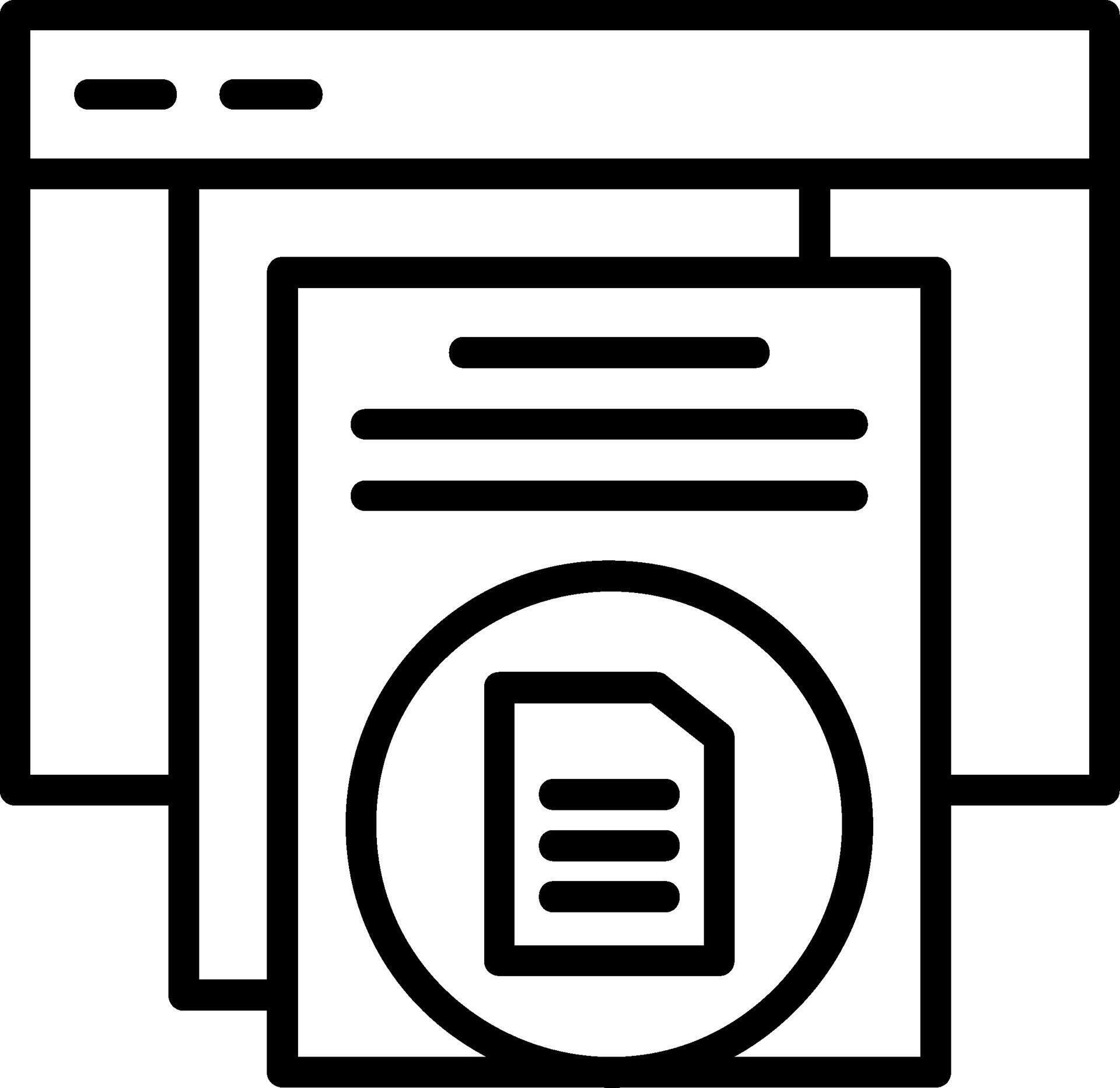 Document Line Icon 54112412 Vector Art at Vecteezy