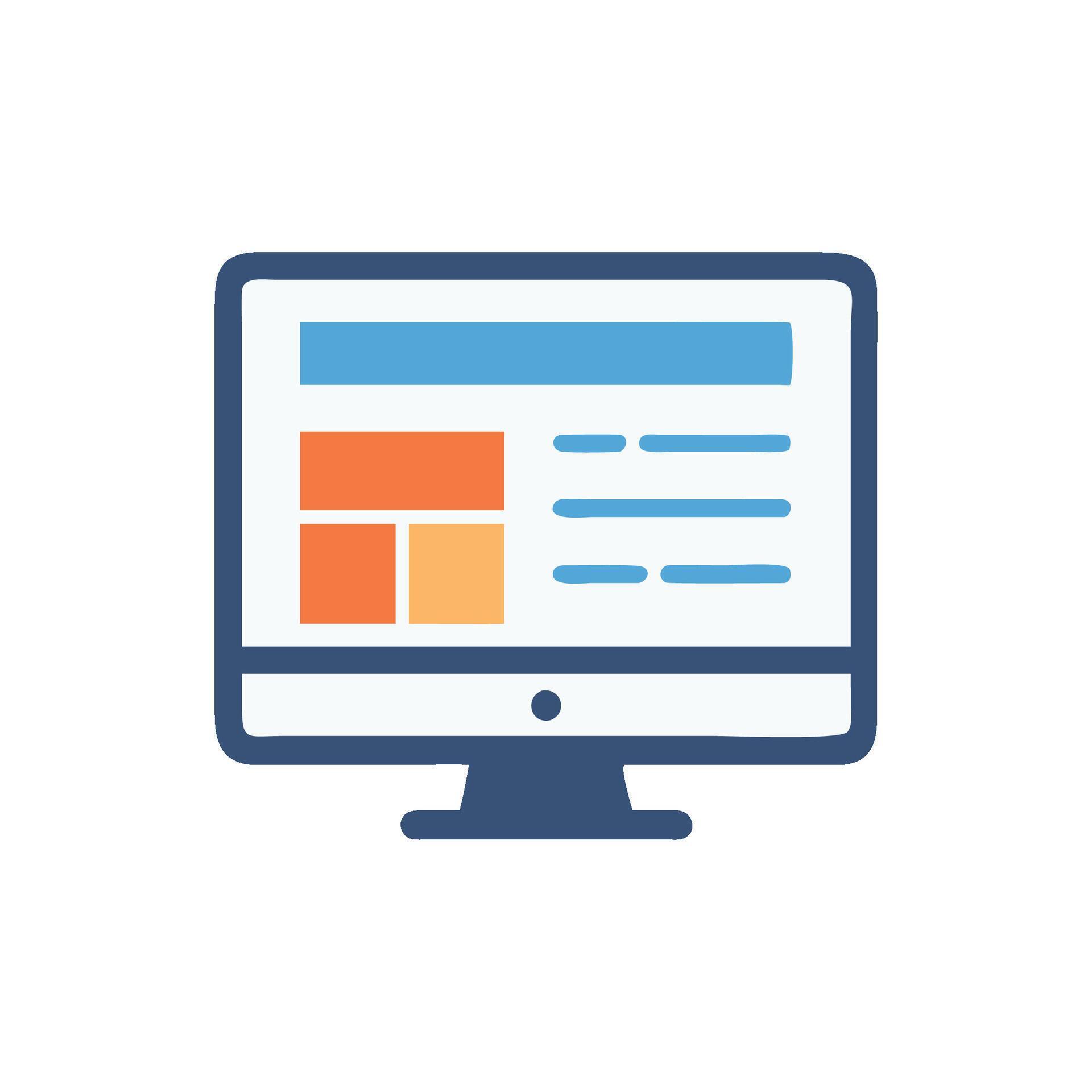 Monitor Screen Icon Illustration for HighResolution Display 54114470 Vector Art at Vecteezy