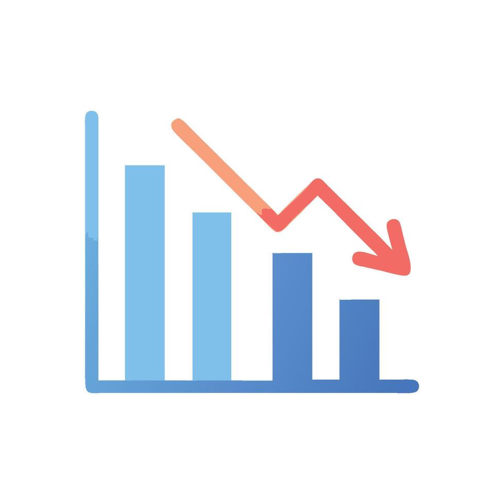Decline Graph Icon for Performance Analysis 54115670 Vector Art at Vecteezy