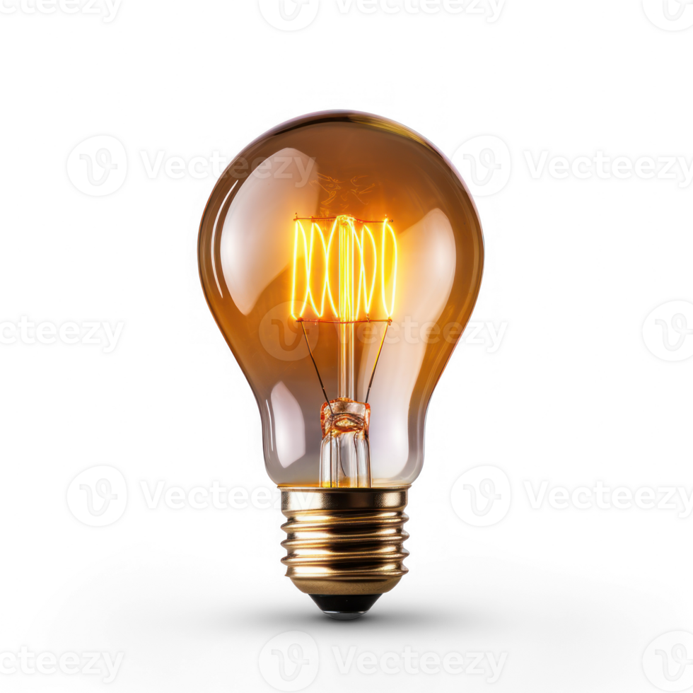 Glowing bulb on transparent background 54127377 PNG