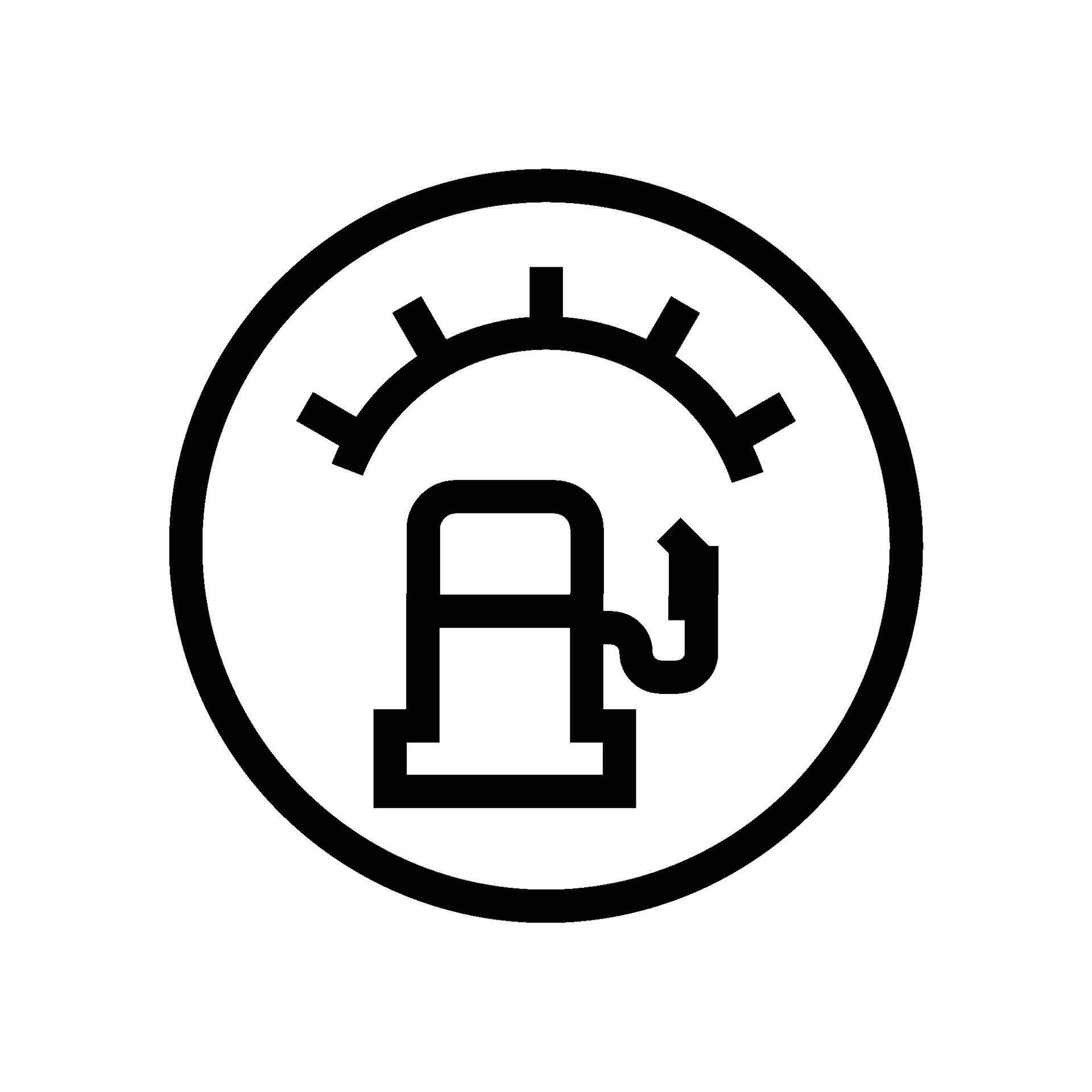 gas meter icon line 54129801 Vector Art at Vecteezy
