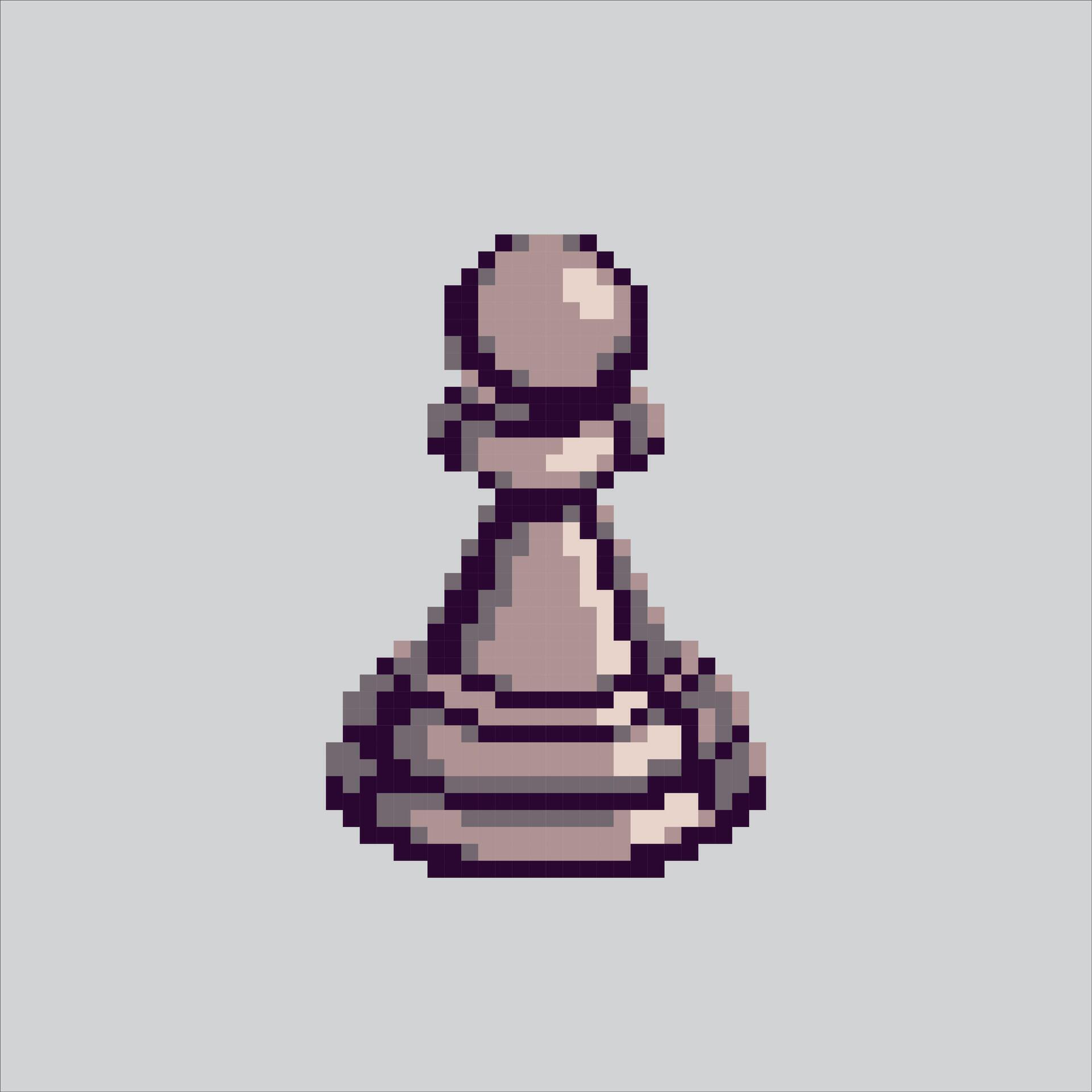 Pixel art illustration Pawn Chess. Pixelated Pawn Icon. Pawn Chess Icon ...