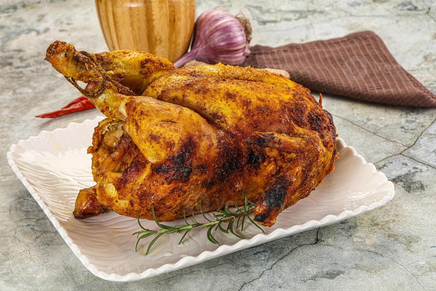 Homemade Grilled whole chicken with spices 54175979 Stock Photo at Vecteezy