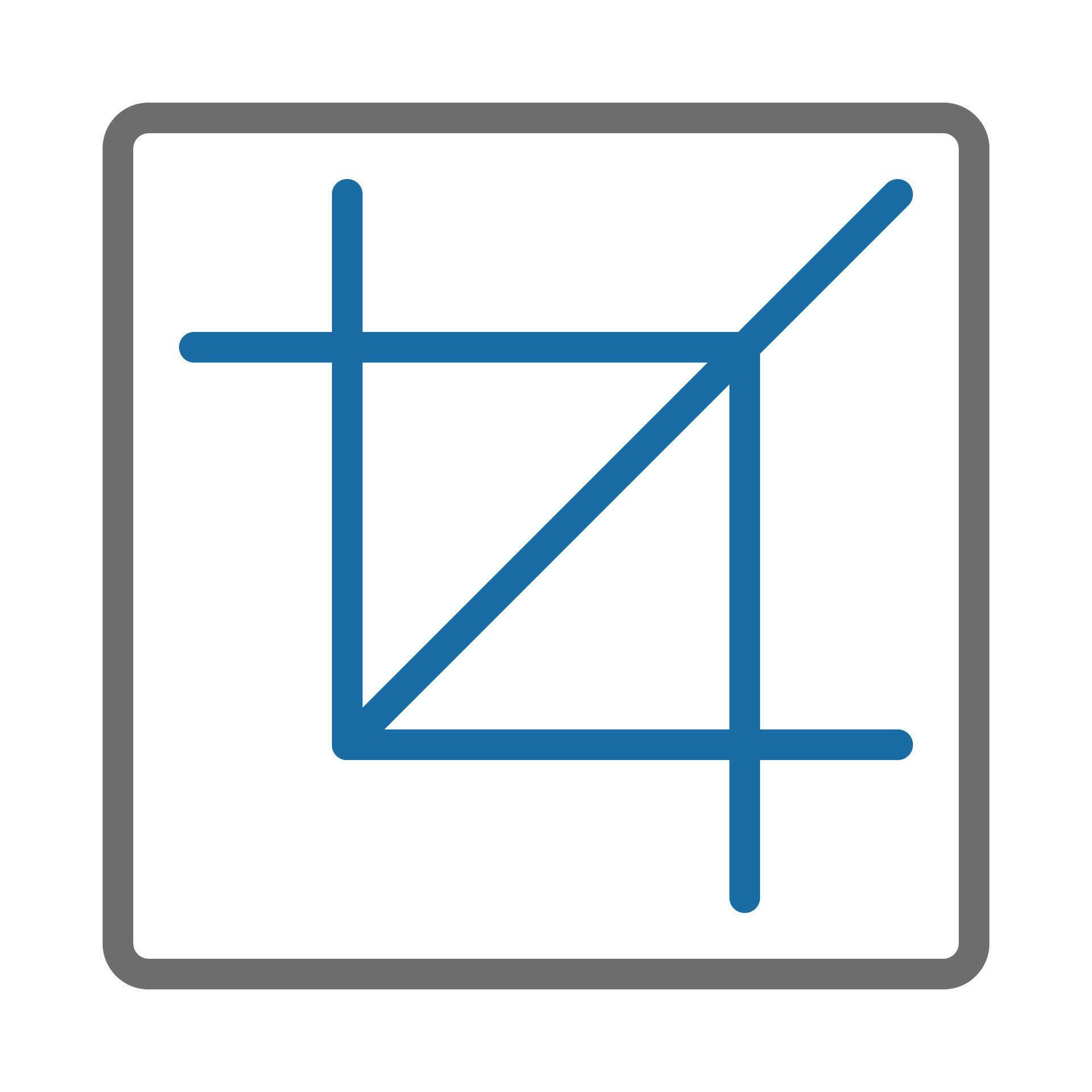 Crop icon, concept of editing, resizing, and adjusting. 54182917 Vector Art at Vecteezy