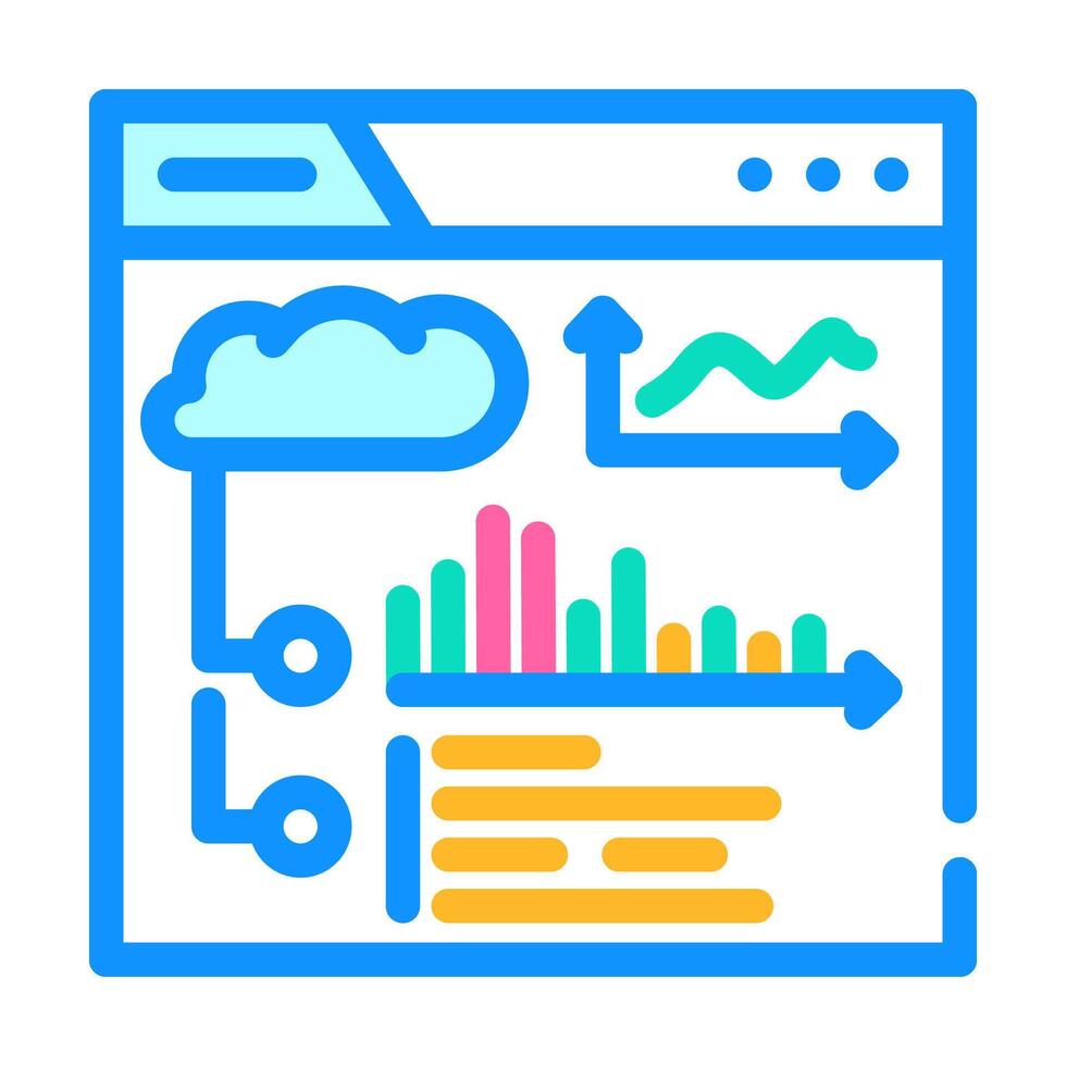 dashboard monitoring cloud computing color icon illustration 54190108 ... dashboard monitoring cloud computing color icon illustration 54190108 ...