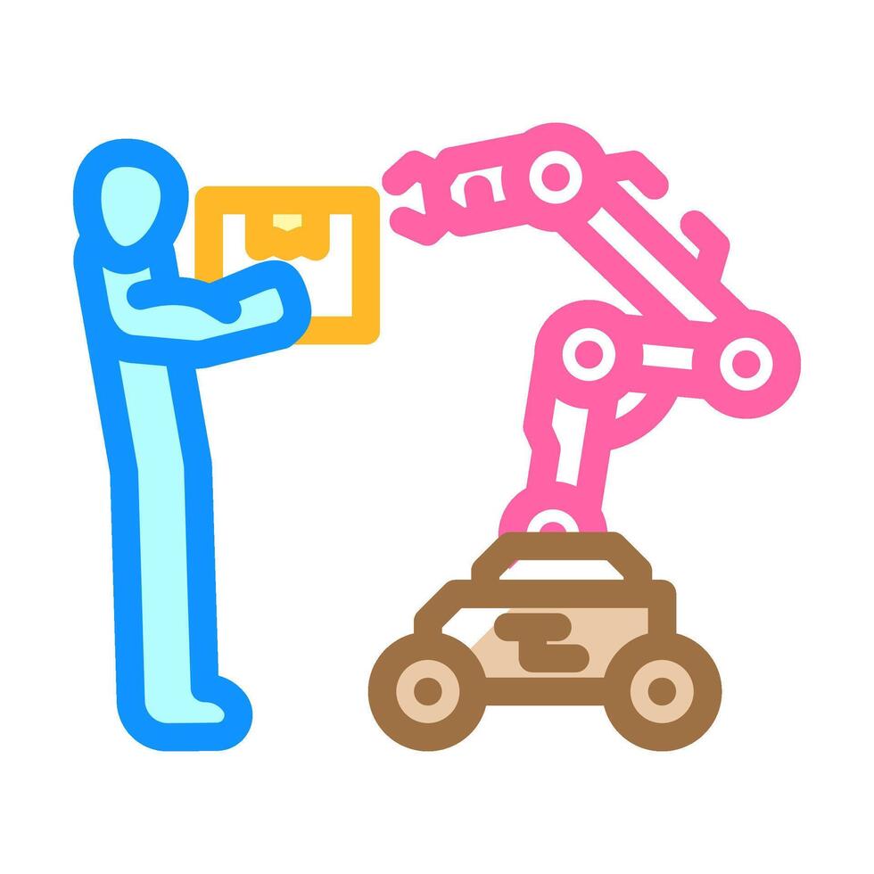 cobots collaborative robots industry 5 color icon illustration 54191003 Vector Art at Vecteezy