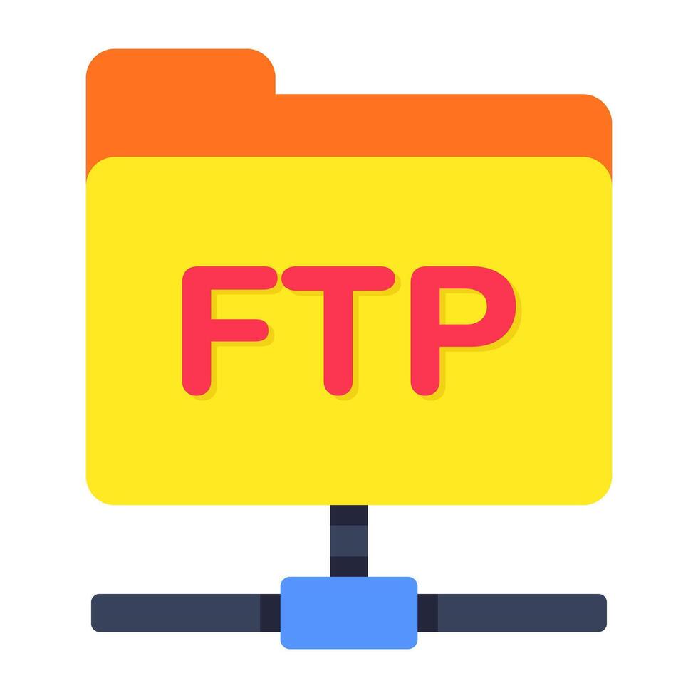 An icon design of ftp folder 54193818 Vector Art at Vecteezy