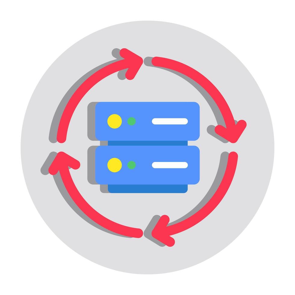 A trendy design icon of database update 54193889 Vector Art at Vecteezy