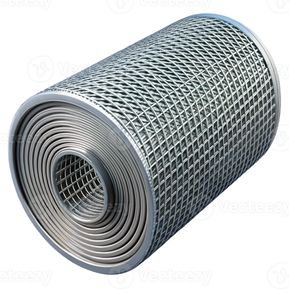 Rolled Metal Mesh 3d Illustration 54196246 Png