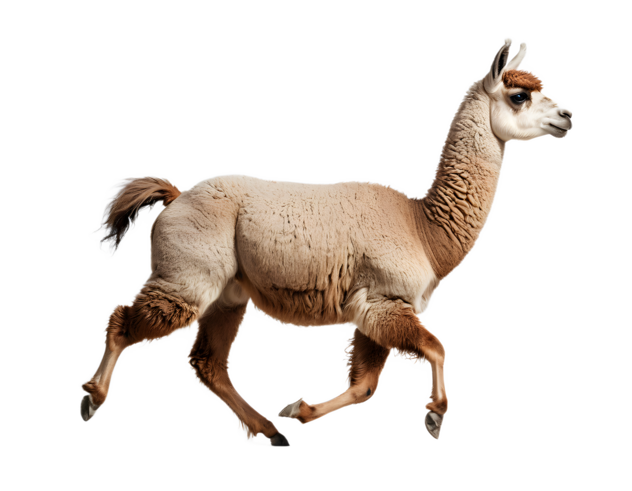 Running Llama Against Transparent Background 54199578 PNG