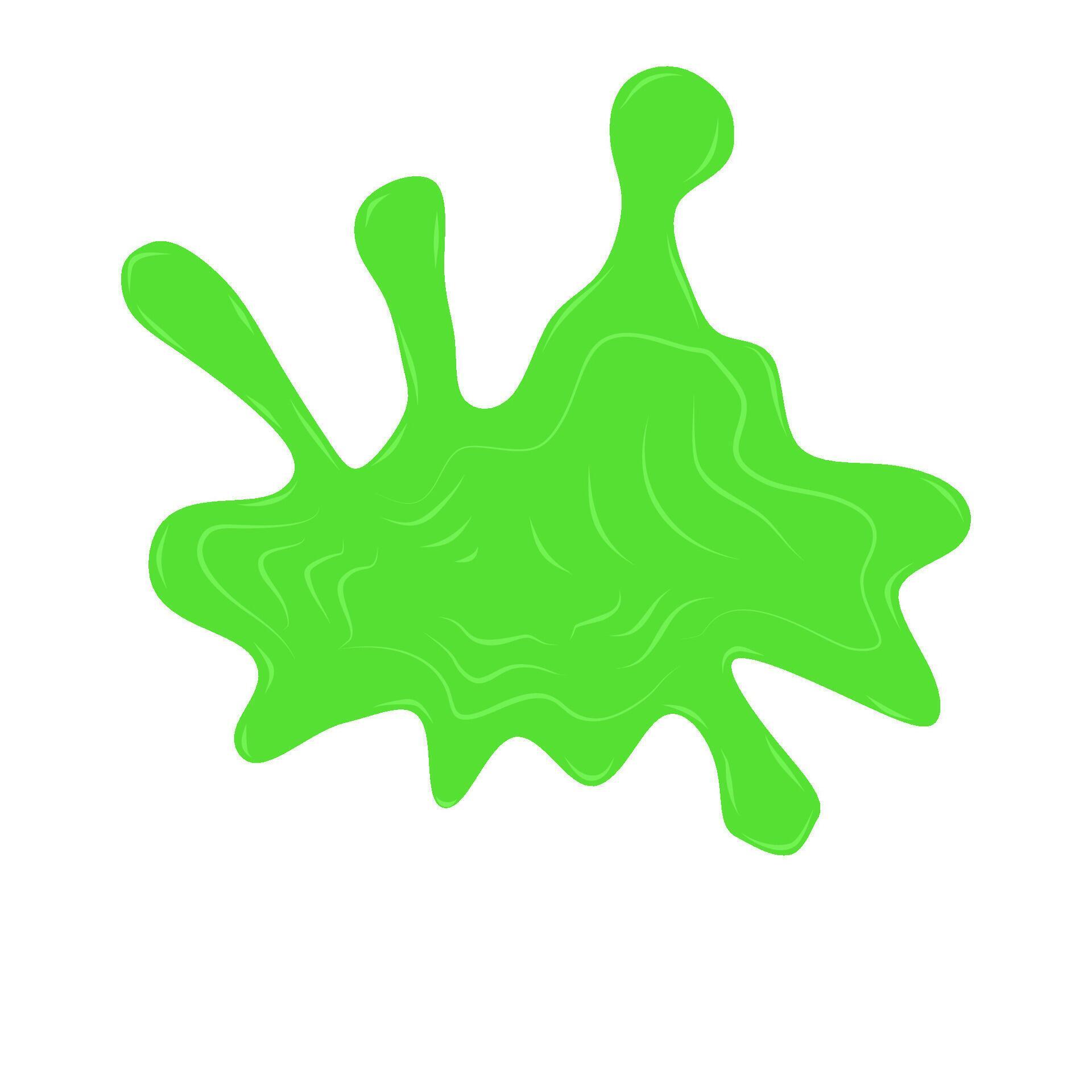 Bright Green Slime Blob Abstract Art Design Illustration 54201789 ...