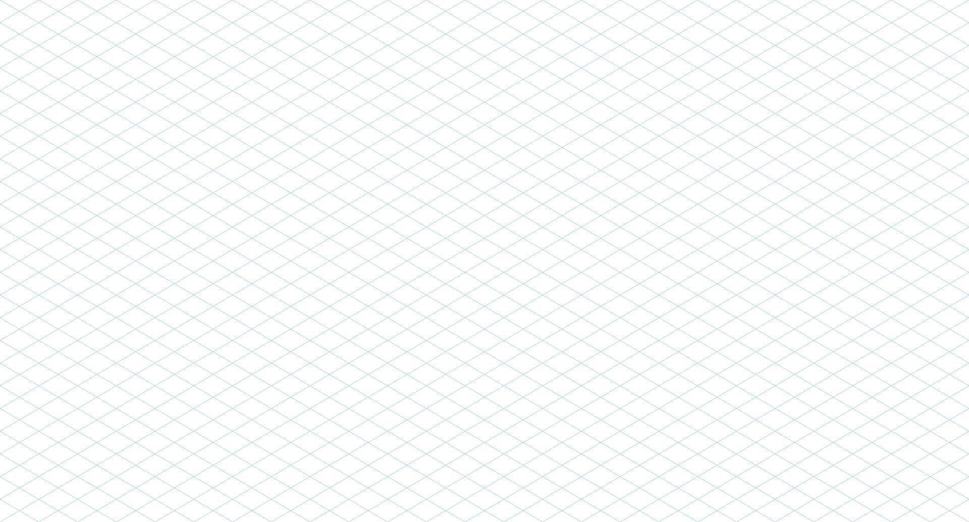 Template isometric grid seamless pattern. Blue isometric grid. Outline ...