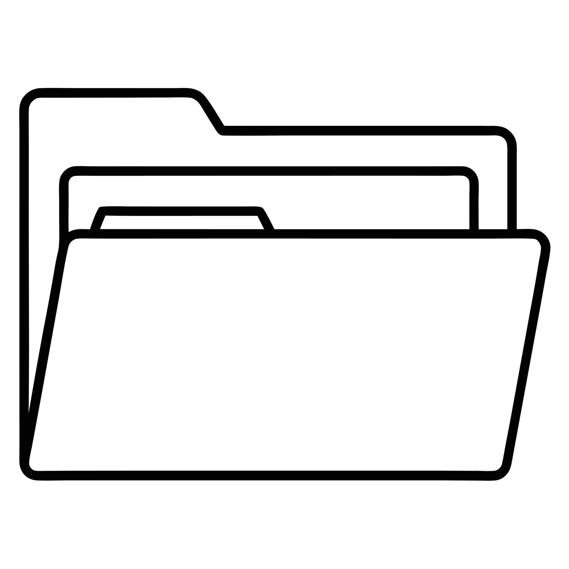 Digital File Folder Icon Organization, Storage, Data, Management ...