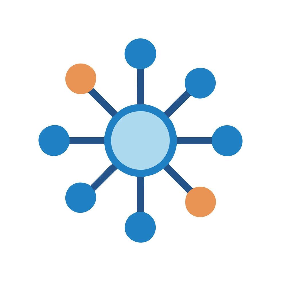 Creative Network Hub Icon Representation 54227978 Vector Art At Vecteezy