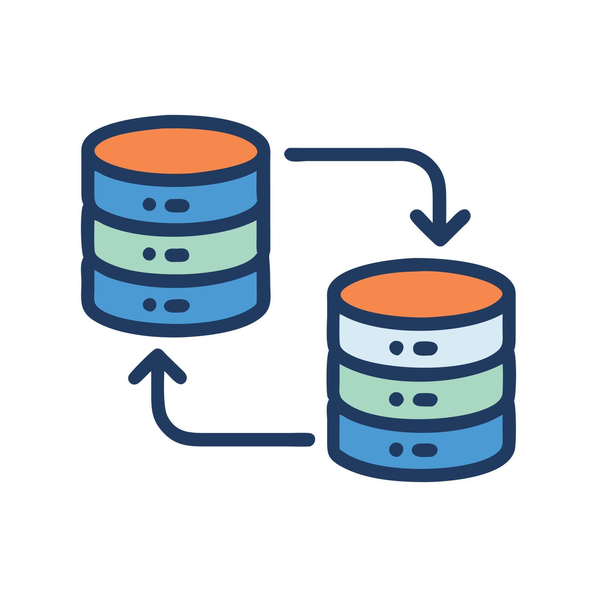 Comprehensive Database Replication Icon 54228438 Vector Art At Vecteezy