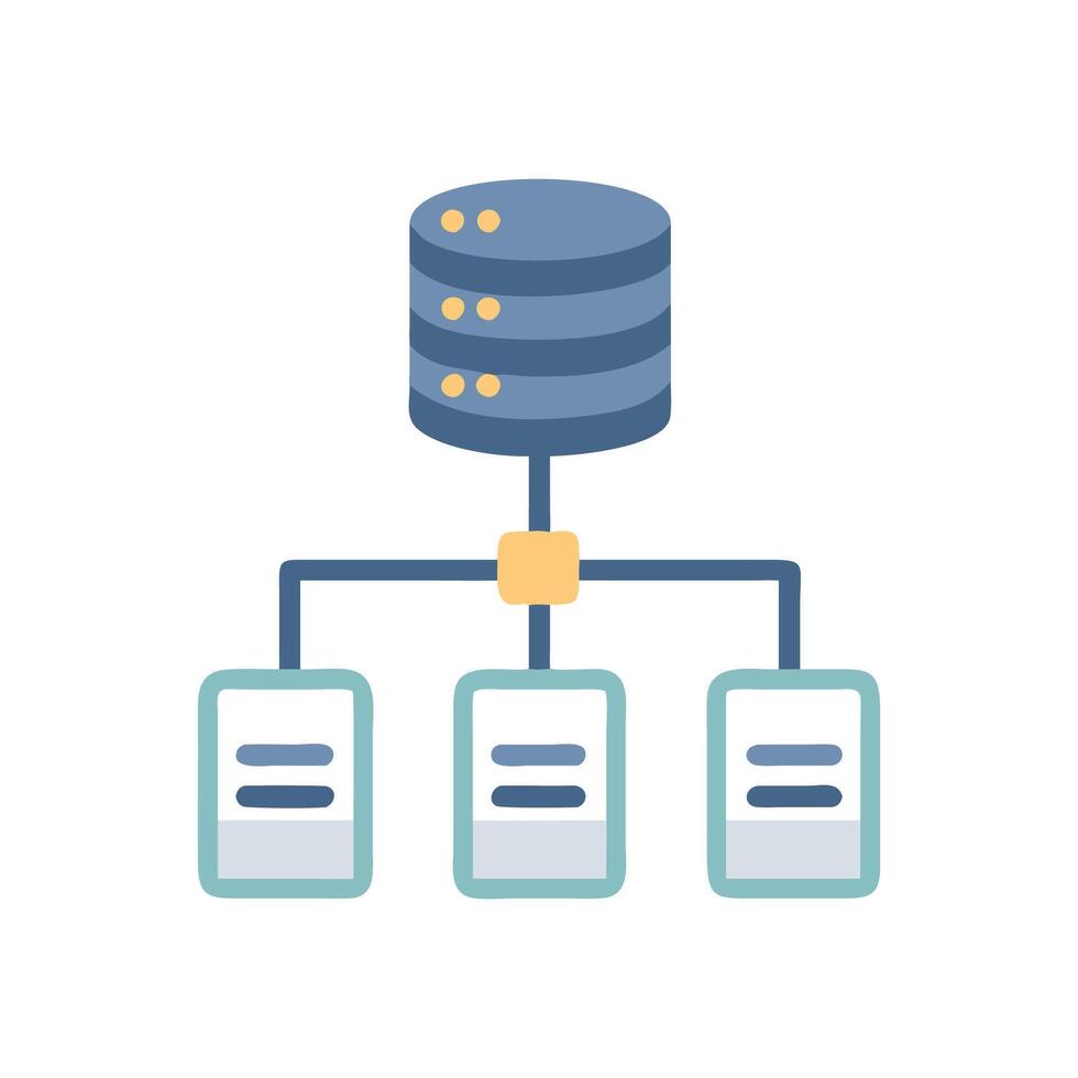 Stylish Database Schema Icon 54228810 Vector Art At Vecteezy