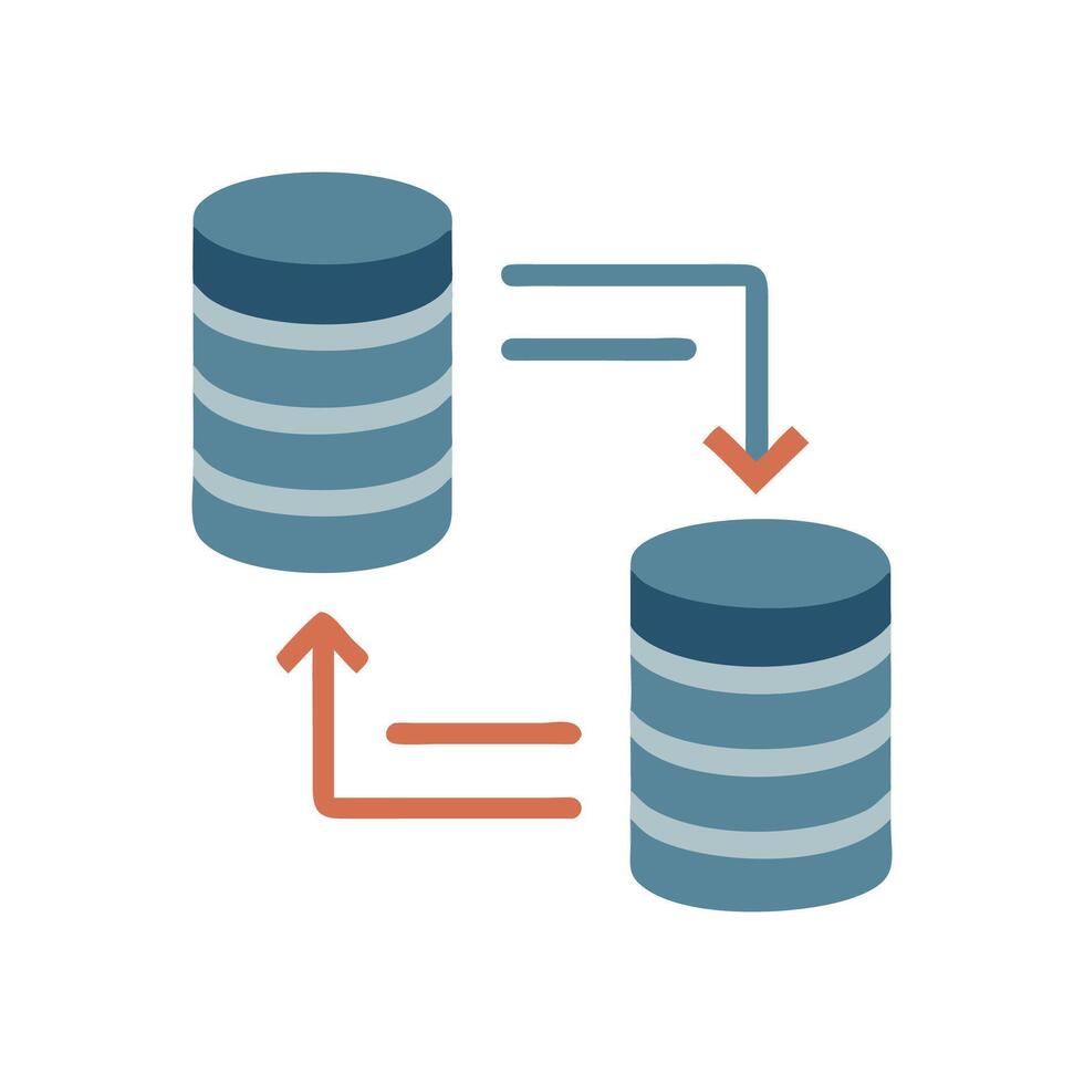 Stylish Database Replication Icon 54228828 Vector Art At Vecteezy
