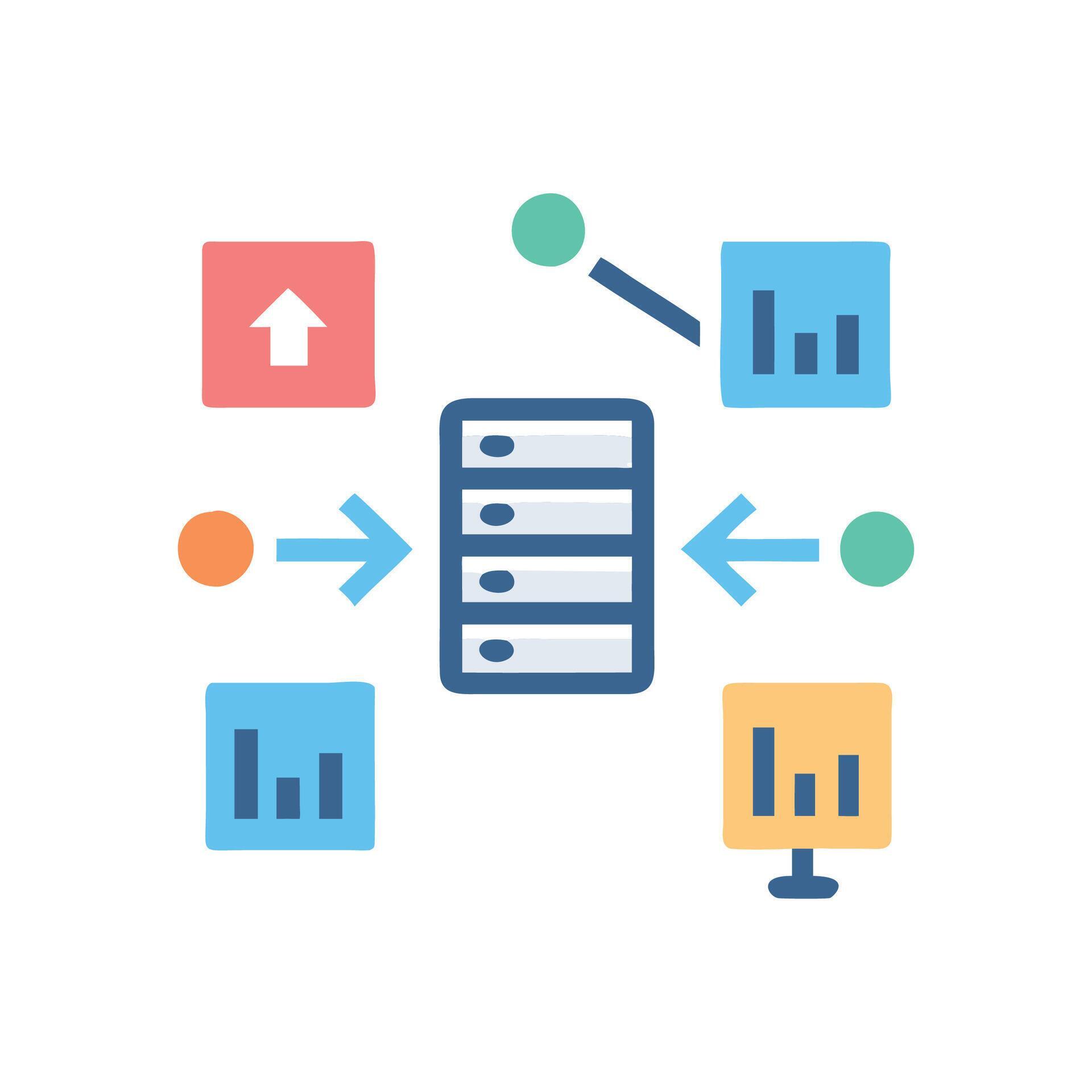Data Aggregation Technology Icon 54228833 Vector Art At Vecteezy