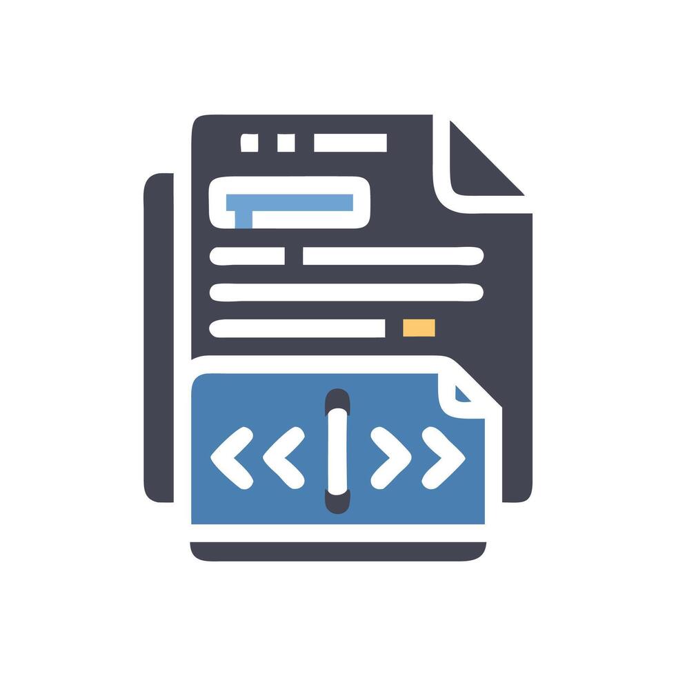 Innovative Source Code Repository Design Icon 54229495 Vector Art at ...