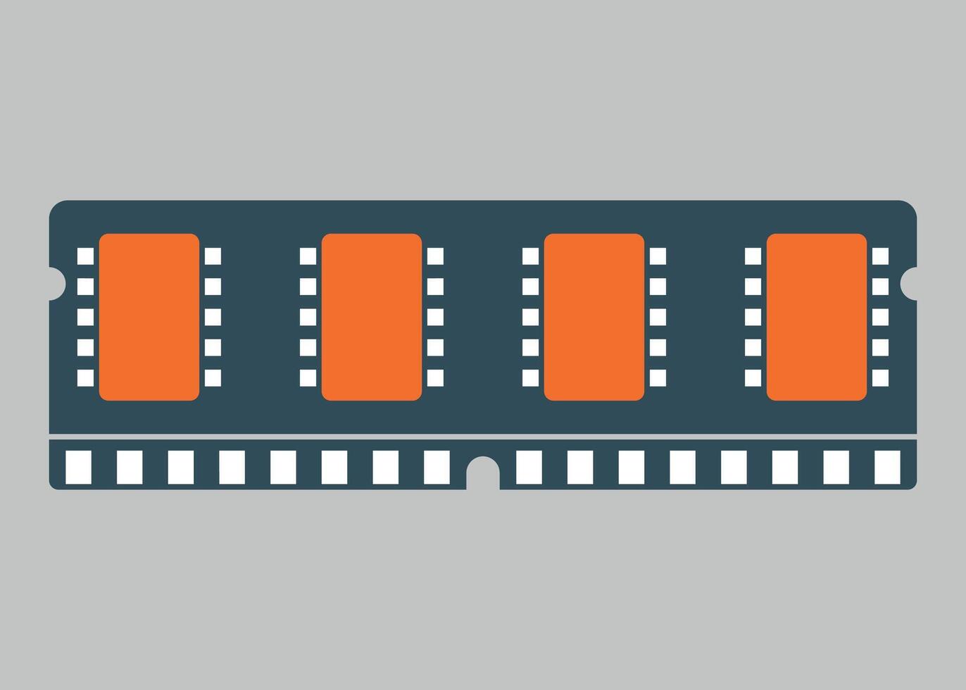 RAM, computer microprocessor, processor isolated on white background ...