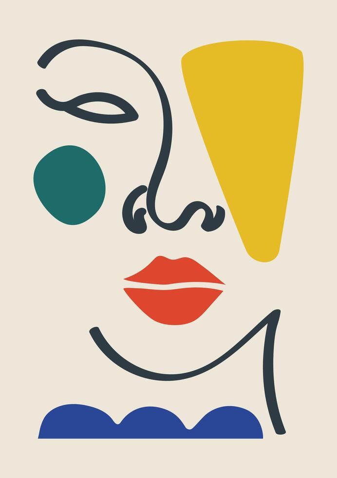 Abstract Face Portrait Vector Art Icons And Graphics For Free Download