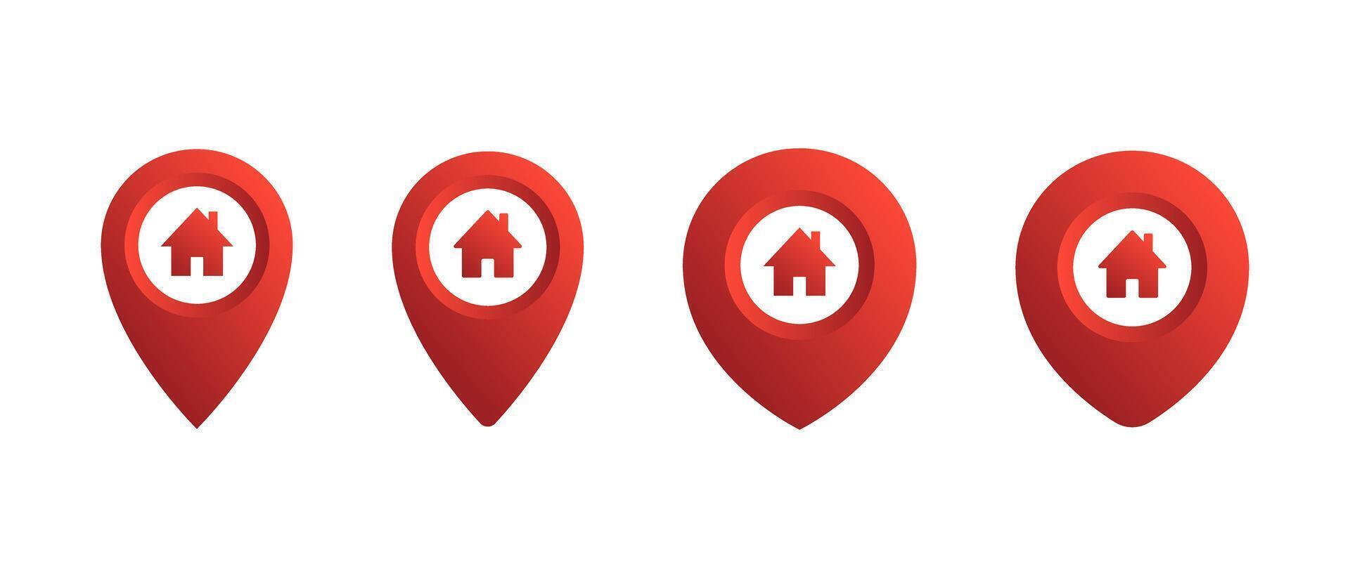 House map pointer icon in gradient design. Home location sign symbol 54241187 Vector Art at Vecteezy