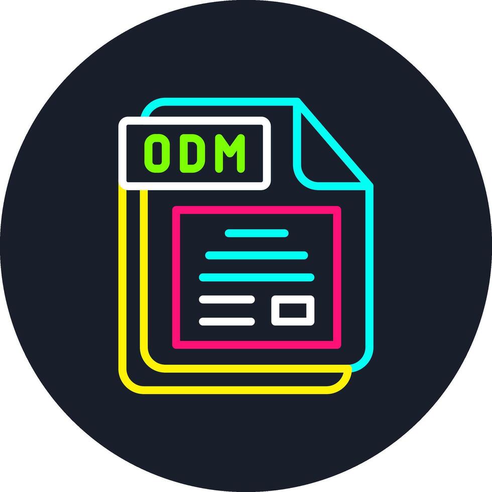 ODM Line Multi Color Design 54241380 Vector Art at Vecteezy
