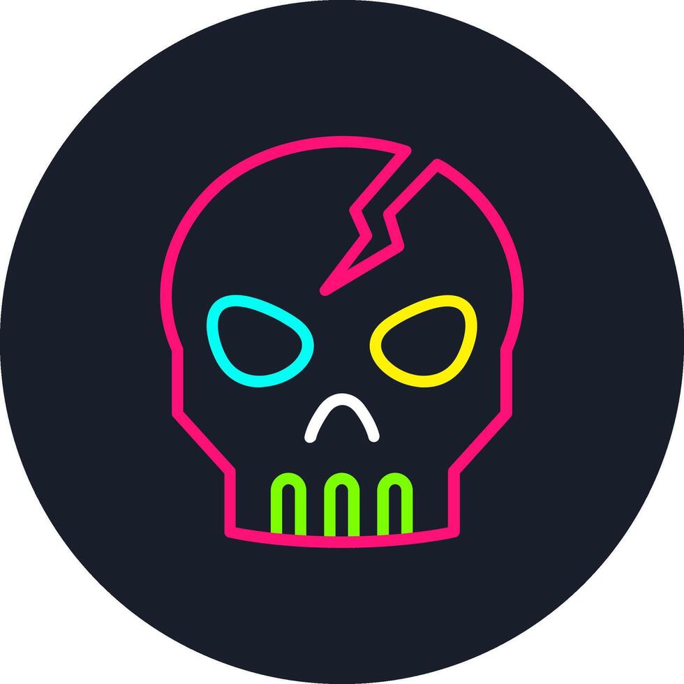 Broken skull Line Multi Color Design 54244223 Vector Art at Vecteezy Broken skull Line Multi Color Design 54244223 Vector Art at Vecteezy