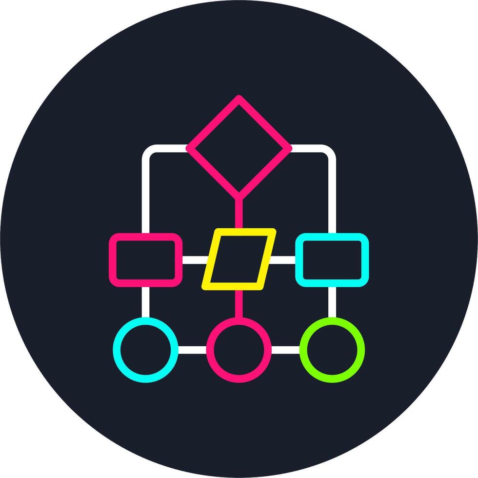 Hierarchical structure Line Multi Color Design 54246331 Vector Art at Vecteezy