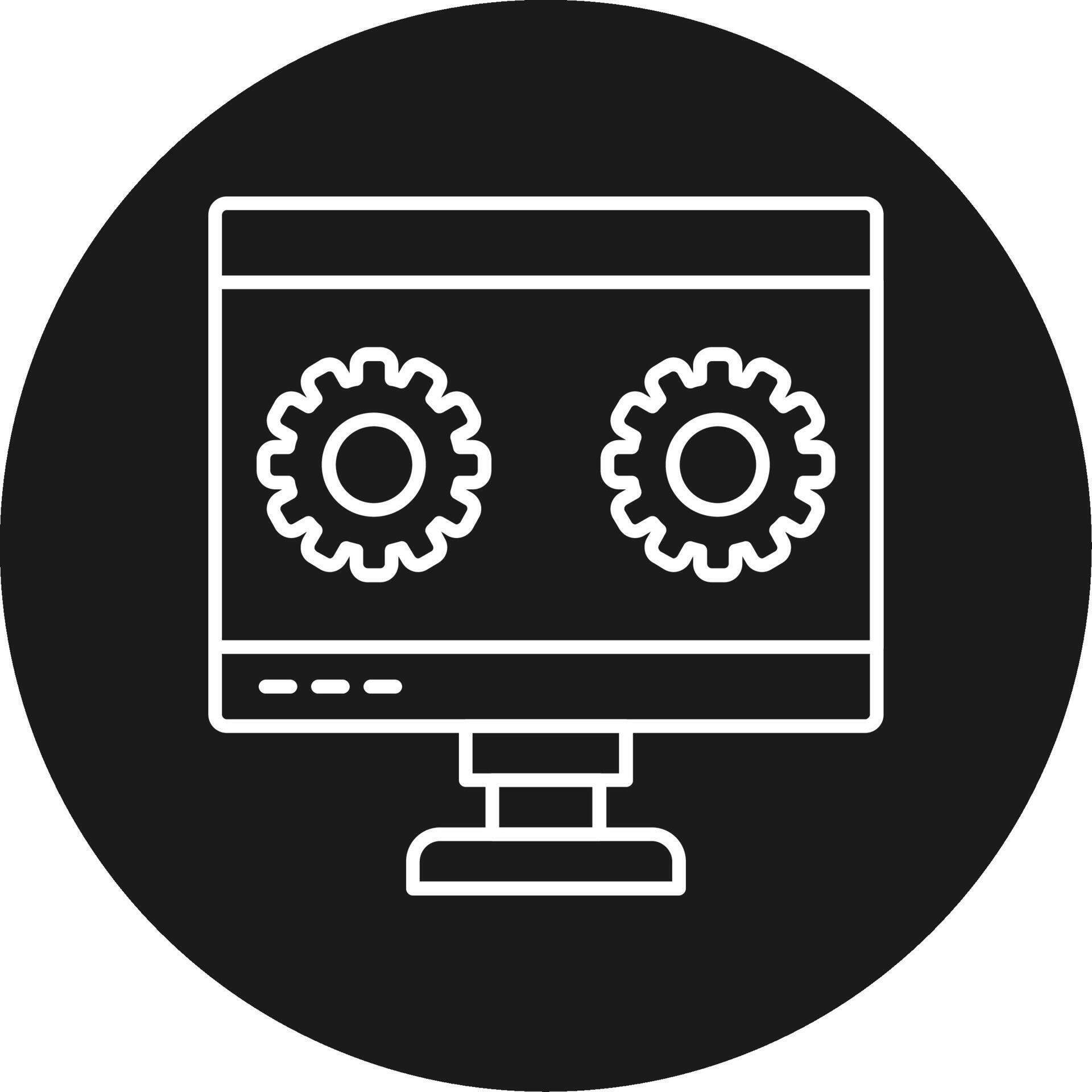 Computer Settings Icon Design Symbol 54254922 Vector Art at Vecteezy