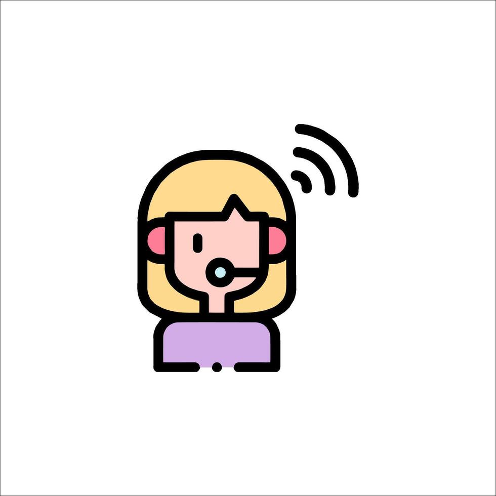 Call center agent icon illustration 54261588 Vector Art at Vecteezy Call center agent icon illustration 54261588 Vector Art at Vecteezy