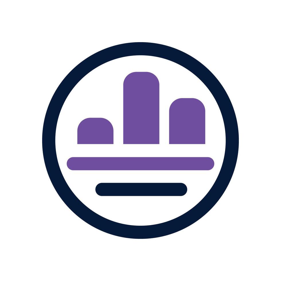 chart icon. dual tone icon for your website, mobile, presentation, and ...