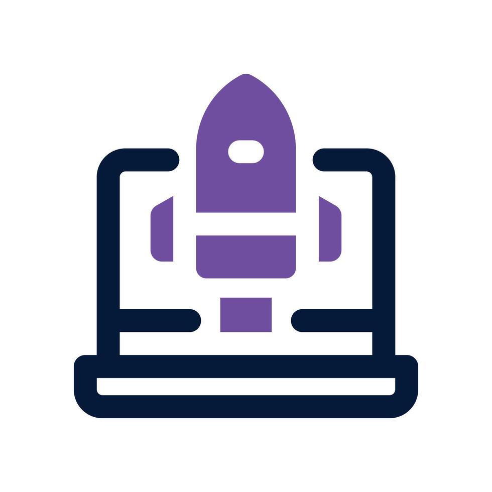 startup icon. dual tone icon for your website, mobile, presentation ...
