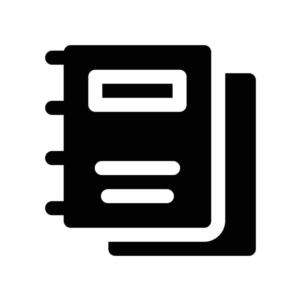 cuaderno icono. glifo icono para tu sitio web, móvil, presentación, y logo diseño. 54265076 ...