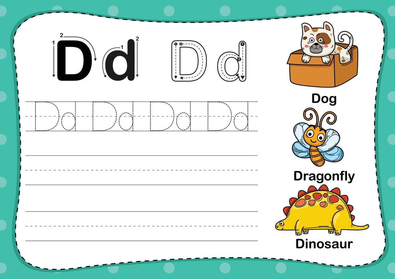 Illustration Isolated Animal Alphabet Letter D 54267273 Vector Art at ... Illustration Isolated Animal Alphabet Letter D 54267273 Vector Art at ...