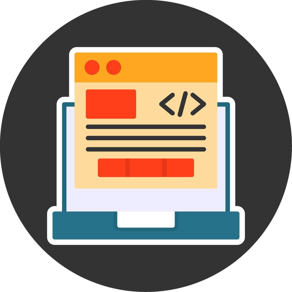 Programming Flat Grey Circle Style Icon 54267979 Vector Art at Vecteezy