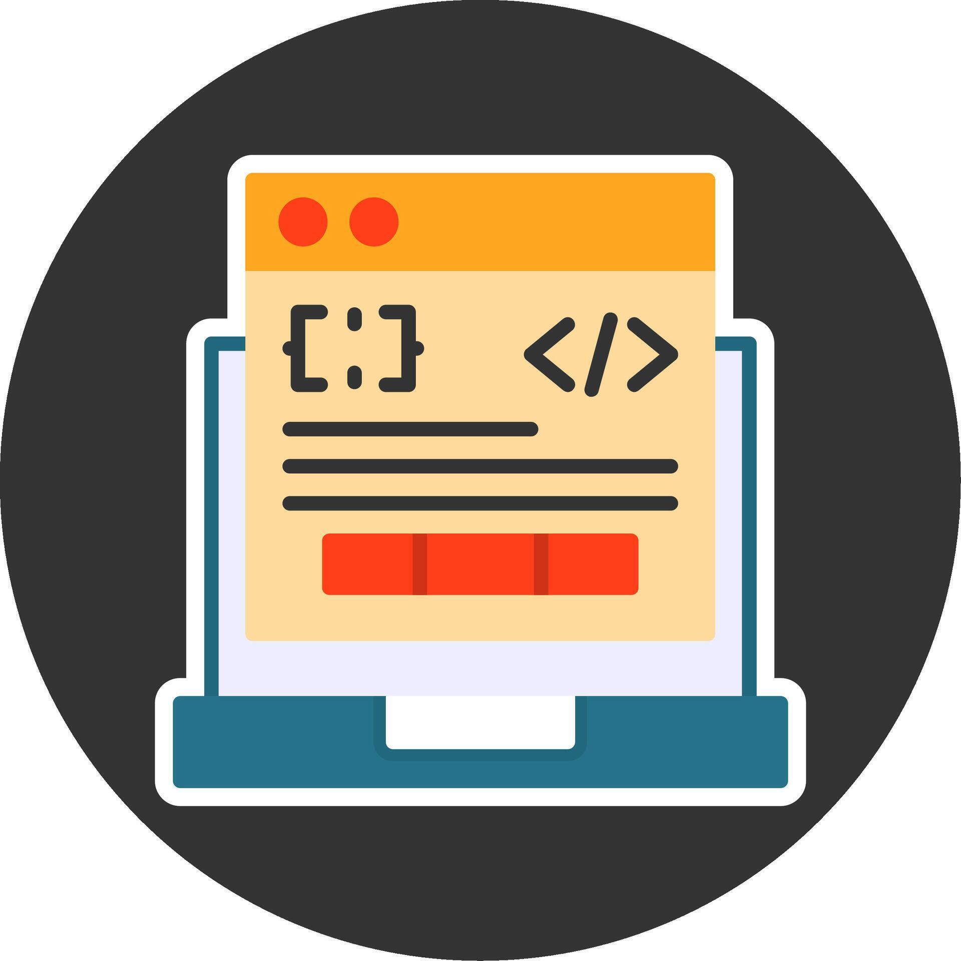 Code Processor Flat Grey Circle Style Icon 54268015 Vector Art at Vecteezy