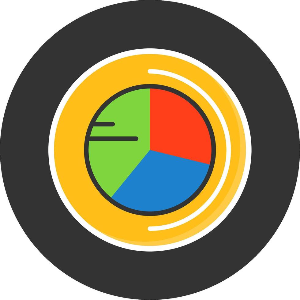 Pie chart Flat Grey Circle Style Icon 54268302 Vector Art at Vecteezy