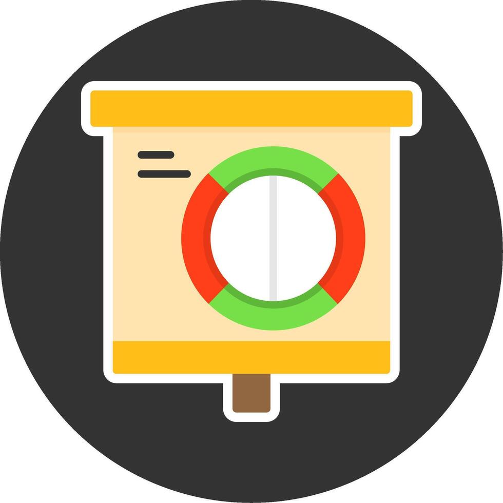 Half Pie Chart Flat Grey Circle Style Icon 54268728 Vector Art at Vecteezy