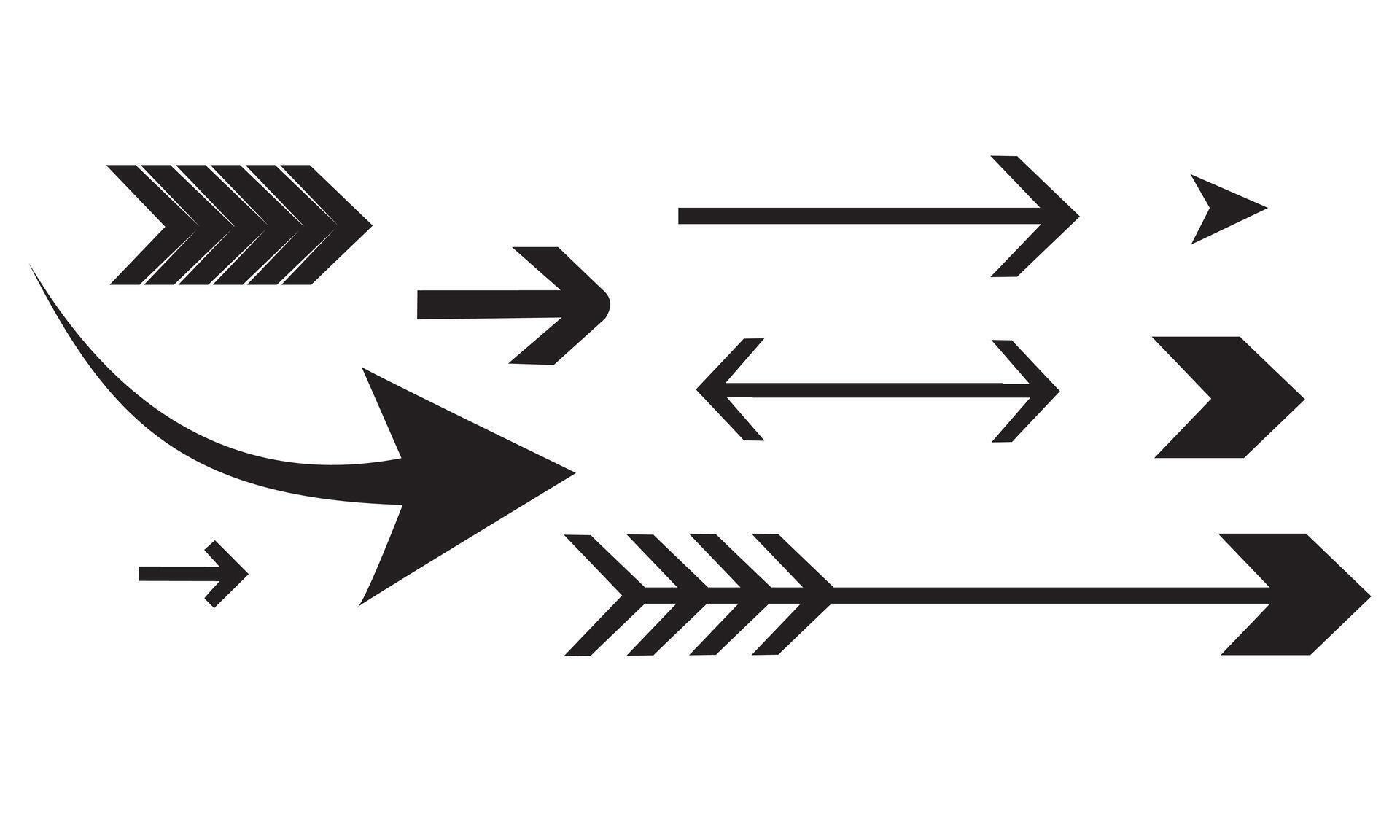 Arrow icons. pointers icons for web navigation design elements 54269039 Vector Art at Vecteezy