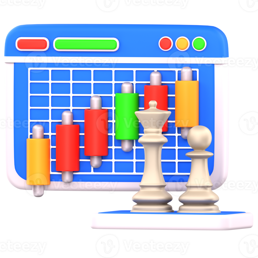 3d illustration stock market strategy 54269119 PNG 3d illustration stock market strategy 54269119 PNG