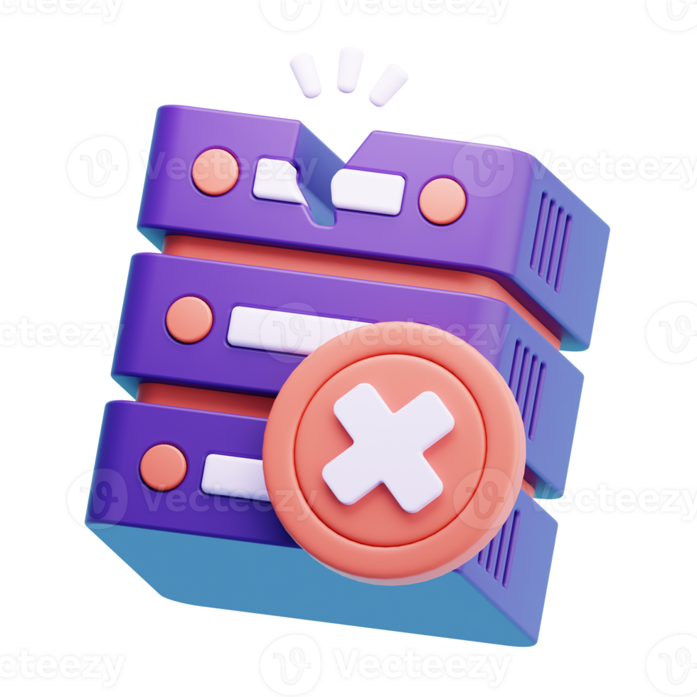 Server Error 3d Icon Illustration 54299964 Png