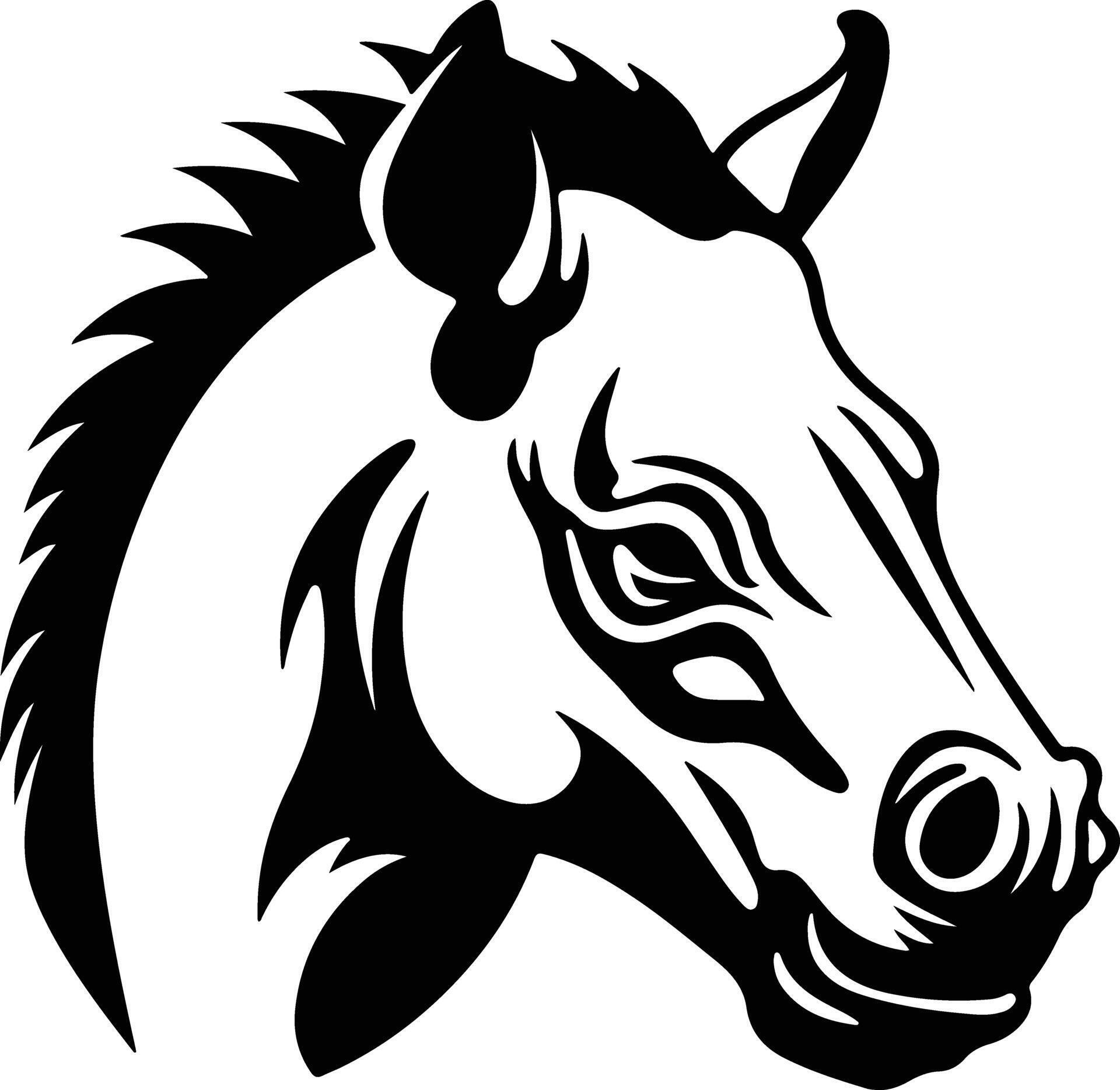 winsome Black silhouette of Hyracotherium head 54302133 Vector Art at Vecteezy